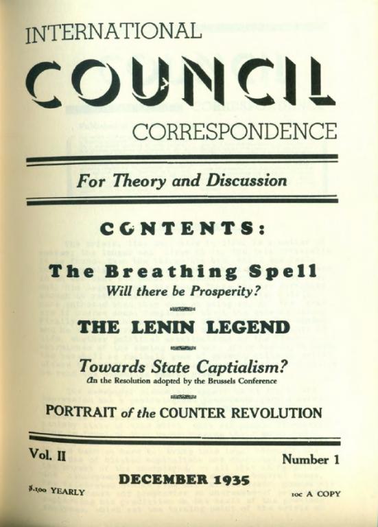 International Council Correspondence Volume 2, Number 1 | libcom.org